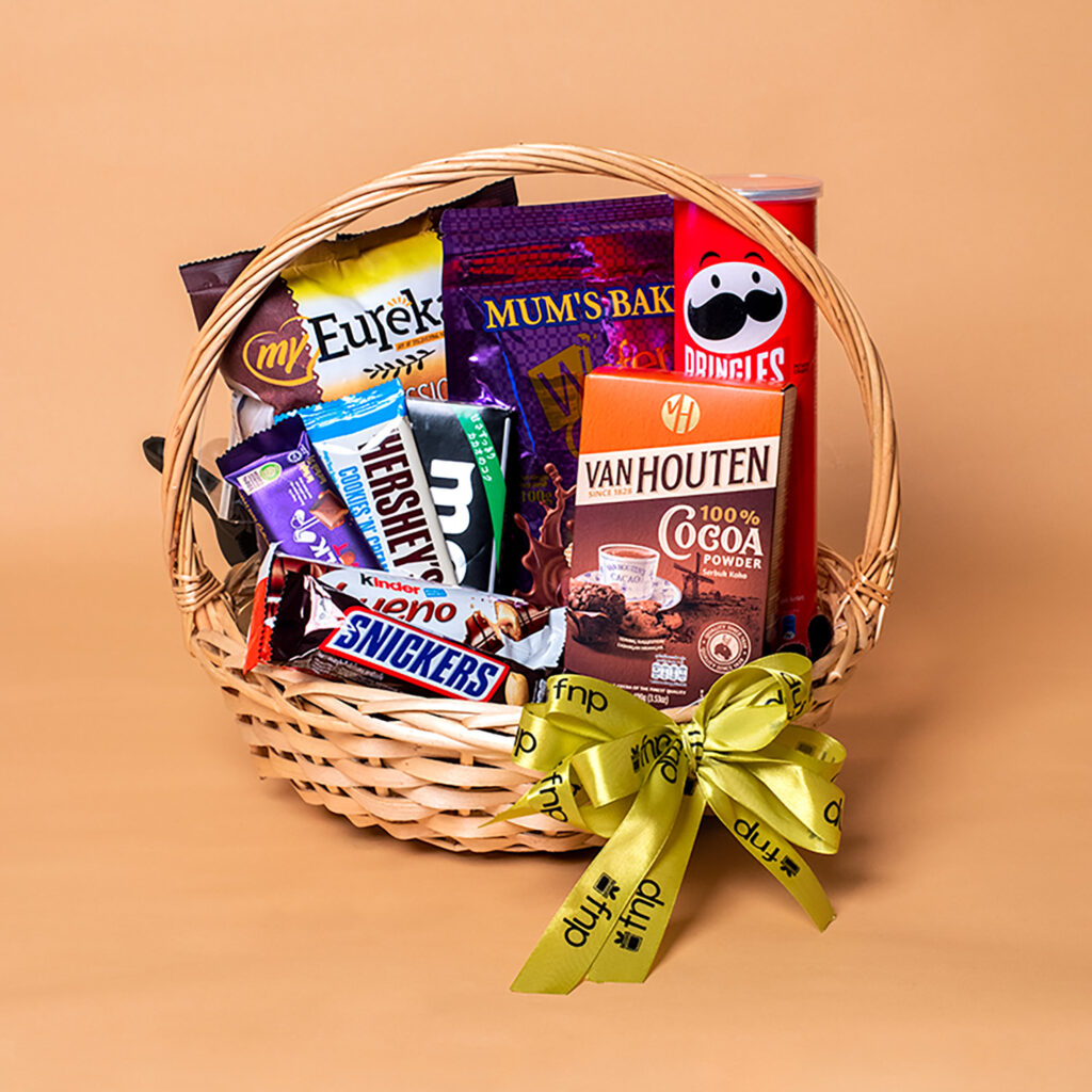 Exotic Chocolate Brown Willow Basket - FNP SG Corporate