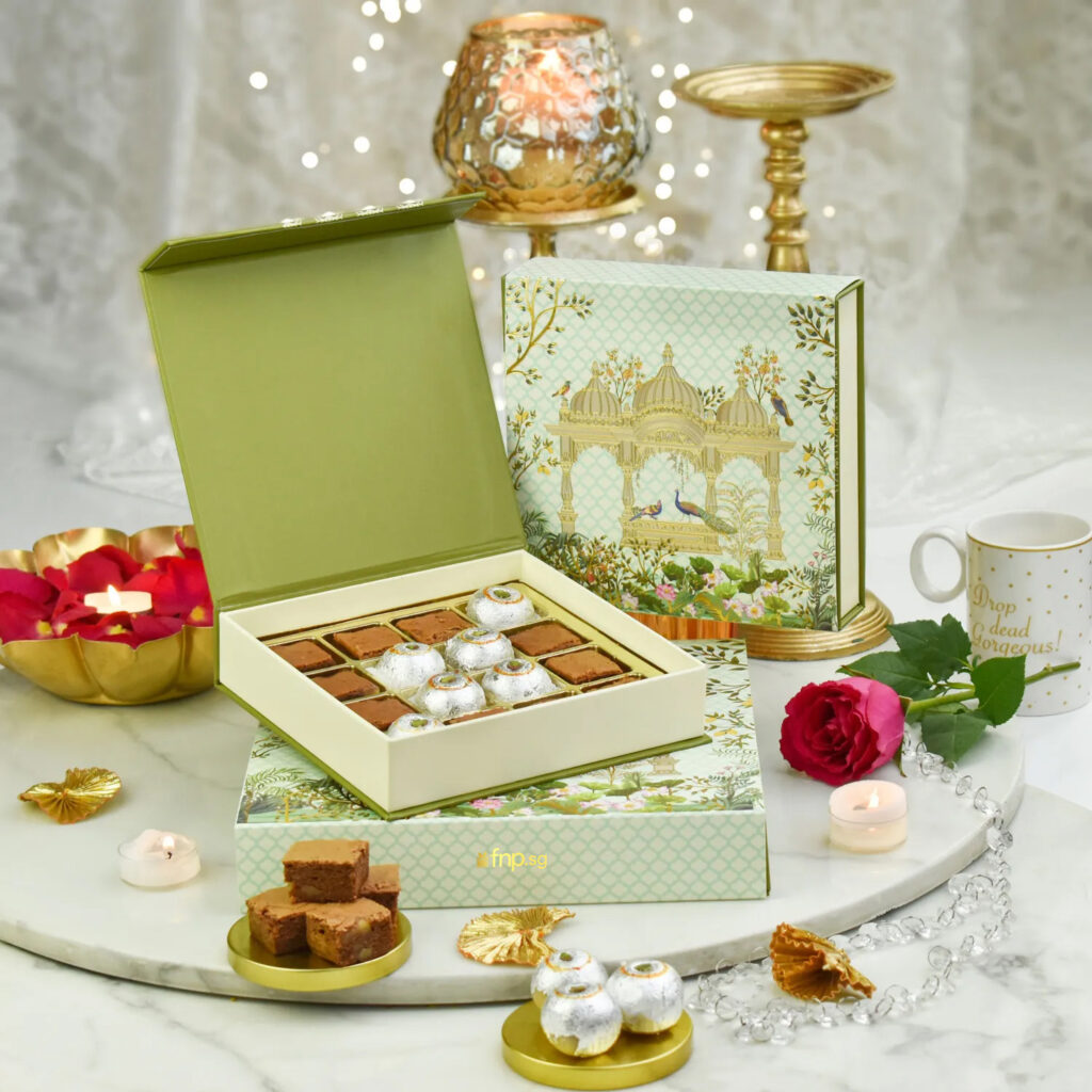 Kaju Peda and Brownies Bites Box - FNP SG Corporate